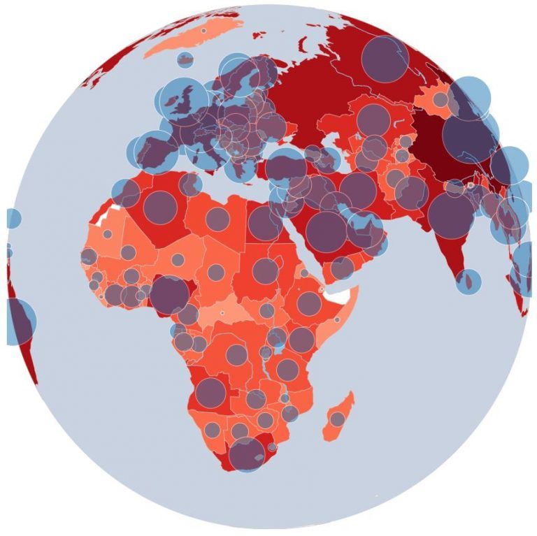 3D world map with plotly - Data Tricks